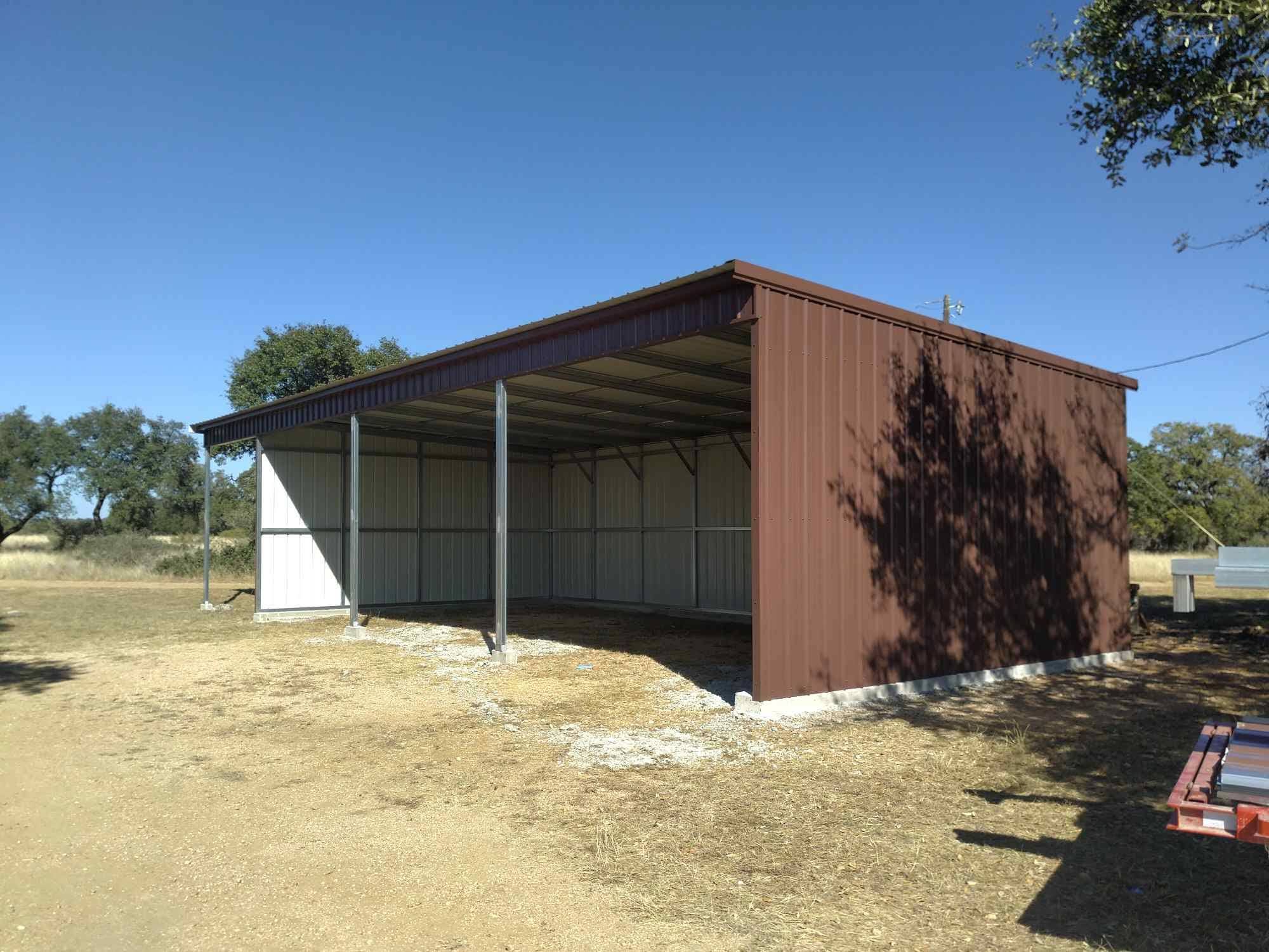 20x50x10 Single Slope - Leland's Metal Buildings | Metal Buildings for Sale